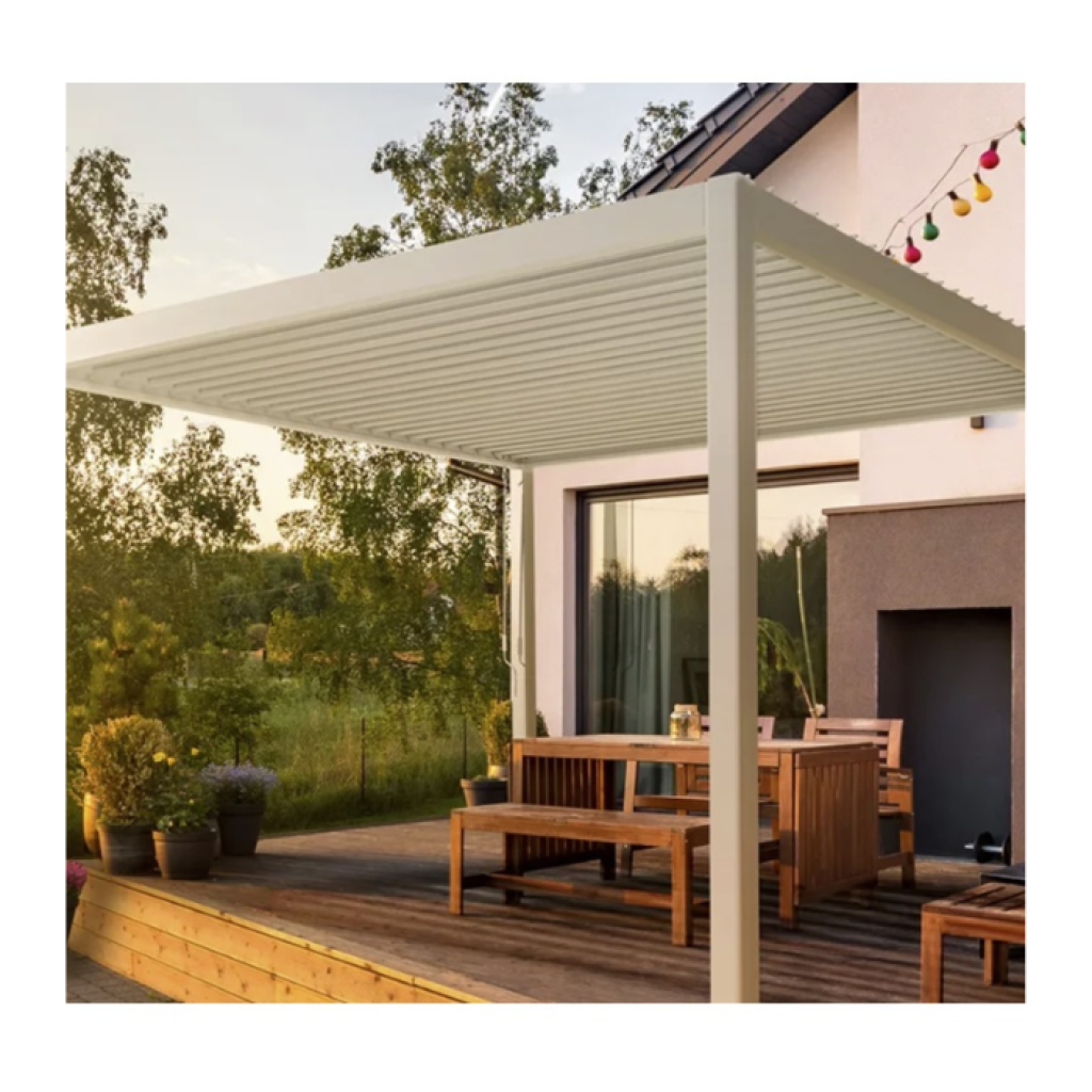 Mirador overkapping wit paviljoen 300×300 cm – Total relax Spa